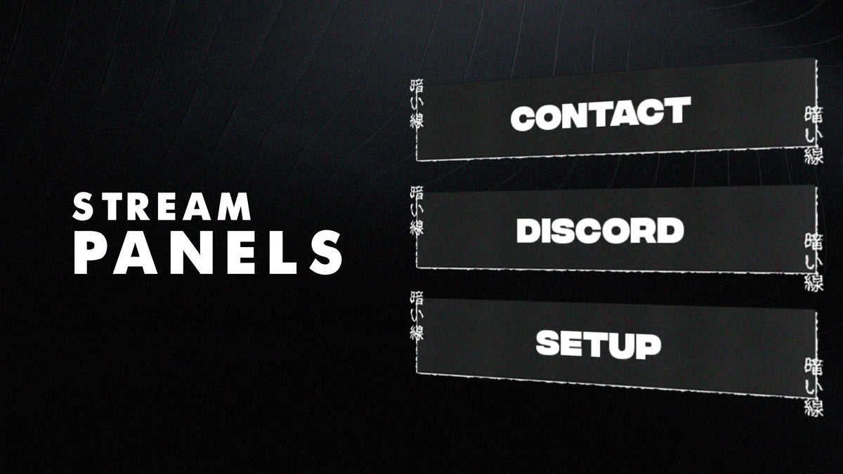Dark Lines Stream Package | StreamSpell