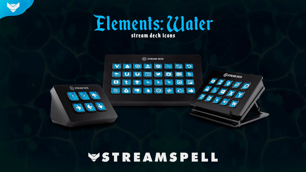 Elements: Water Stream Deck Icons | StreamSpell