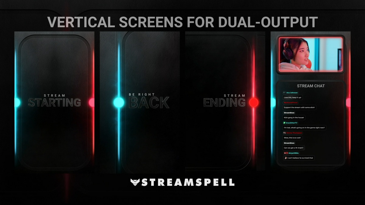 Neon Nintendo Switch Overlay │ N2 Stream Package | StreamSpell