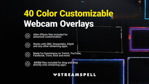 40 Animated Webcam Overlays for OBS & Twitch | StreamSpell