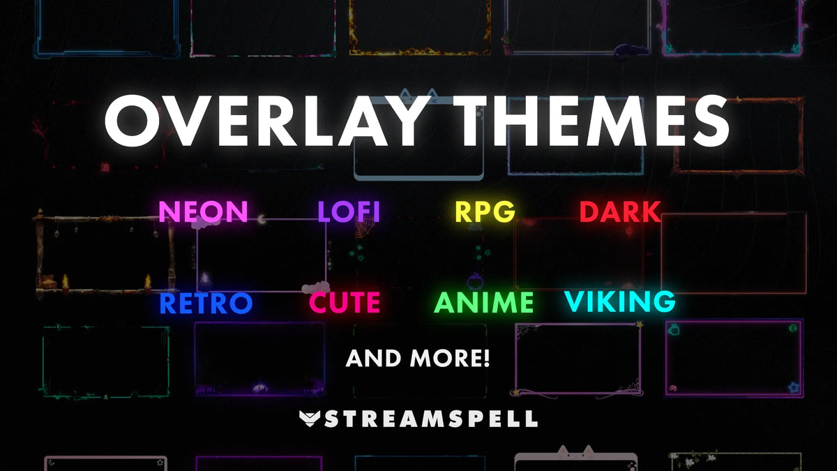 40 Animated Webcam Overlays for OBS & Twitch | StreamSpell