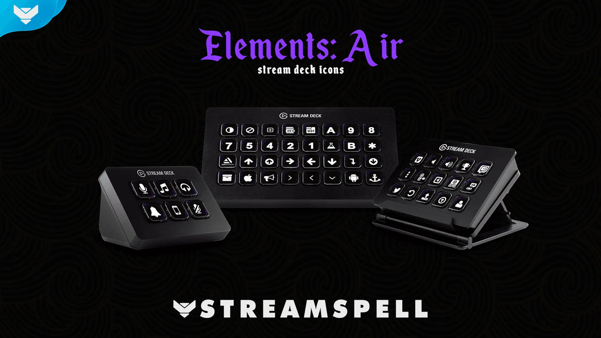 Elements: Air Stream Deck Icons | StreamSpell