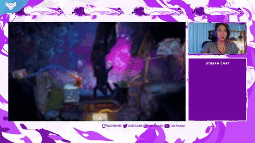 Violet Stream Transition | StreamSpell